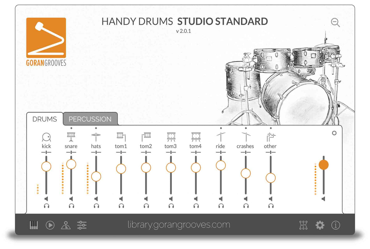 Goran Groves Library Handy Drums- STUDIO STANDARD V2 — Pluginbay